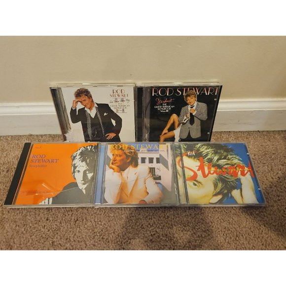 Media | Lot Of 5 Rod Stewart Cds Great American Songbook Vol 2 And 3 ...